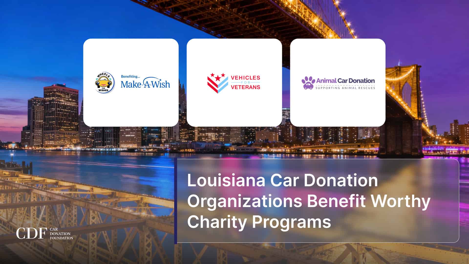 Louisiana Car Donation Organizations Benefit Charity Programs