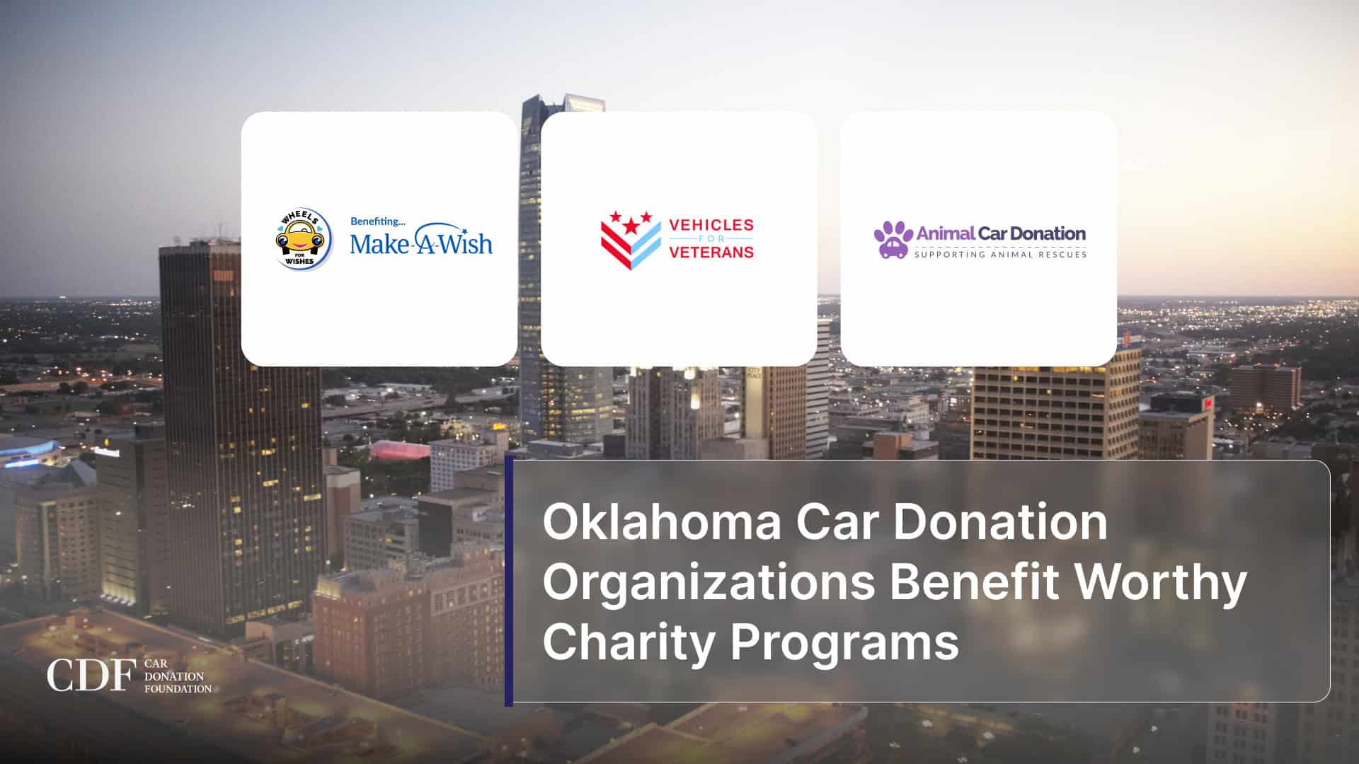 Oklahoma Car Donation Benefit Worthy Charity Programs