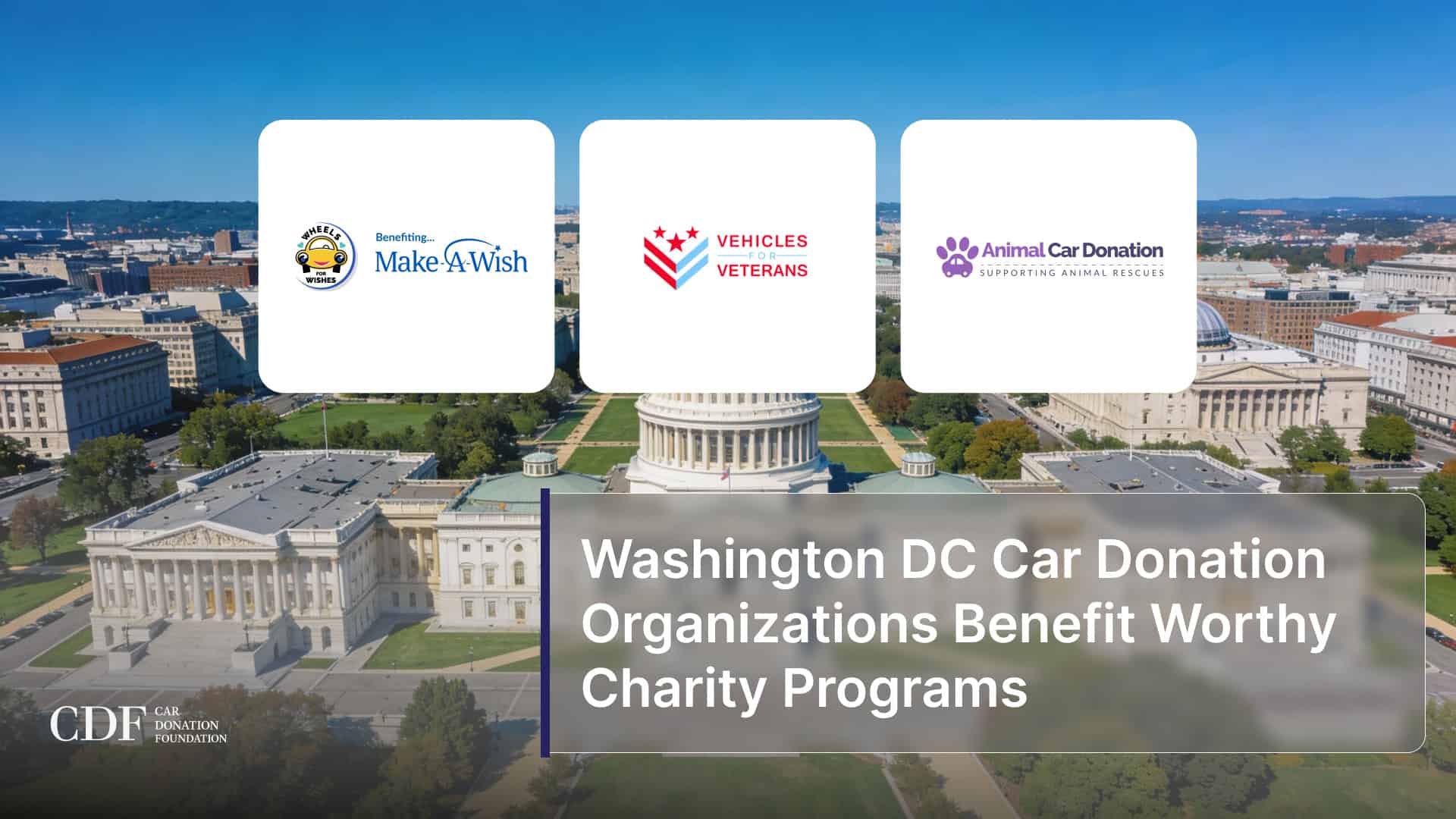 Washington DC Car Donation Organizations Benefit Charity